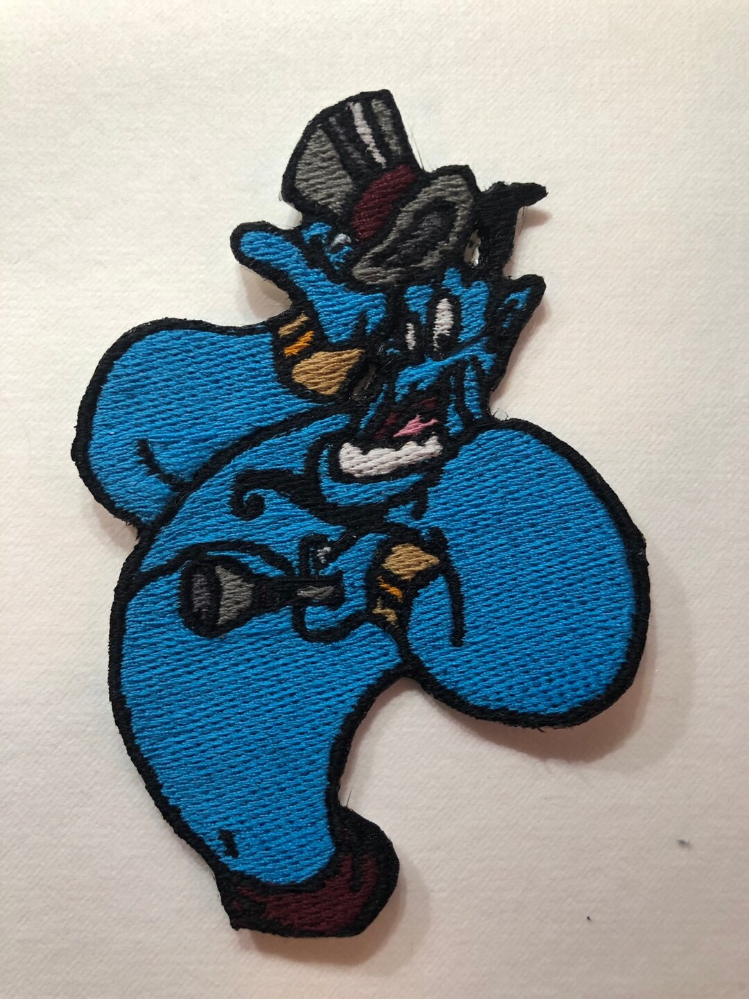 Iron On, Machine Embroidered Patch Inspired Fan Art Genie From Aladdin ...