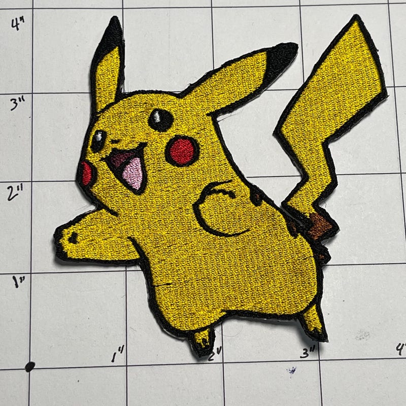 Pikachu Iron on Patch - Etsy