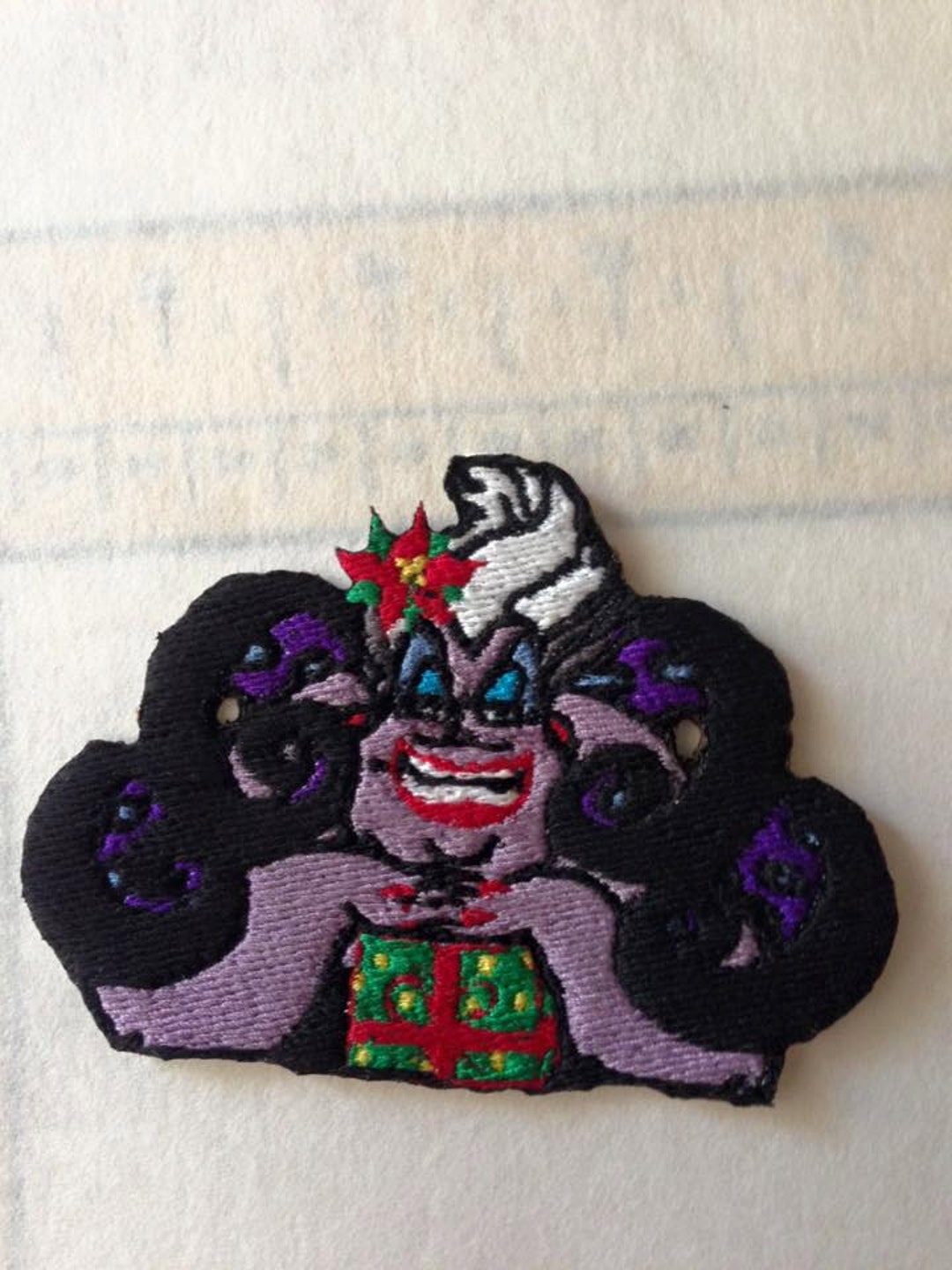 Iron On, Machine Embroidered Patch Disney Inspired Fan Art Ursula ...