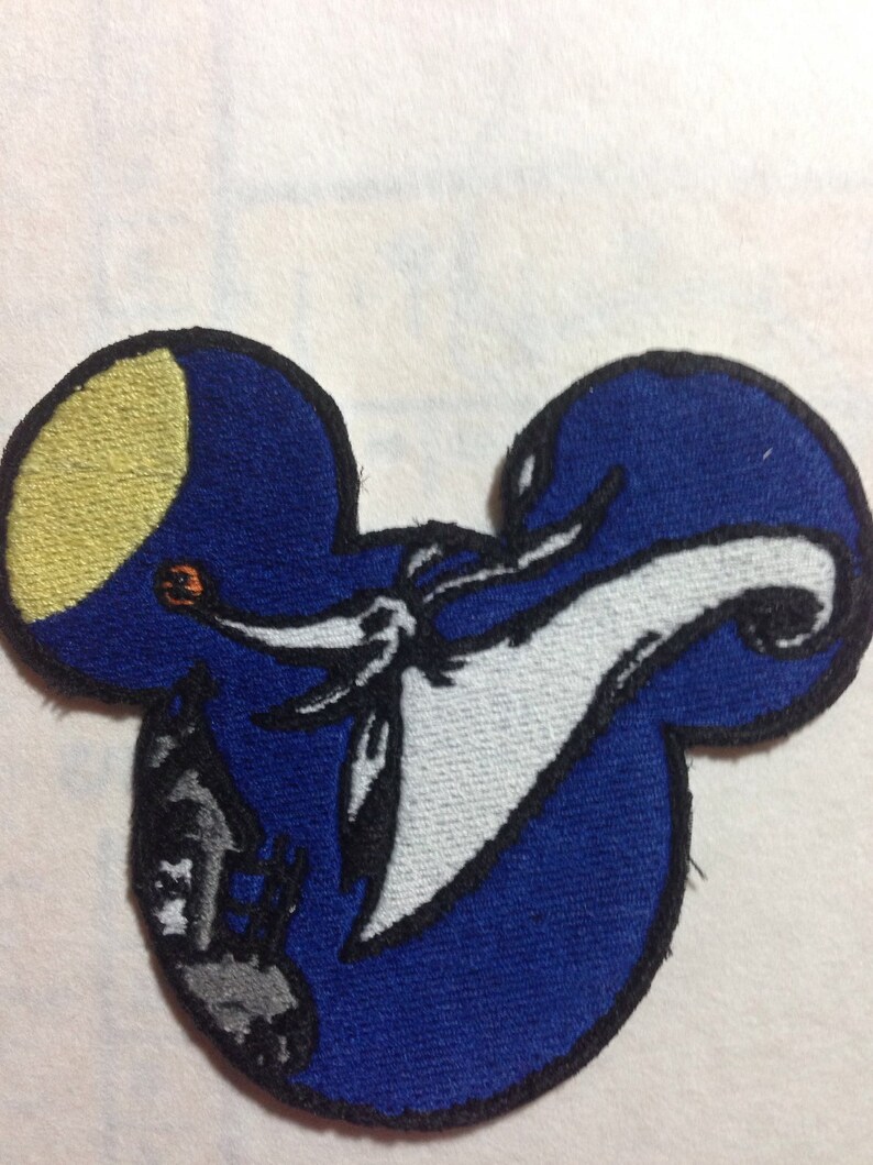 Iron on Patch Disney Inspired Fan Art Ear Shape Zero From TNBC - Etsy