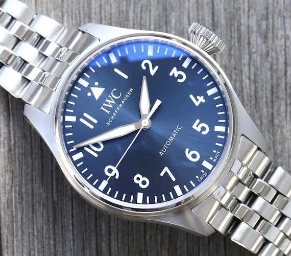 IWC Big Pilot Automatic Blue Dial 43mm Bracelet IW329… - Gem