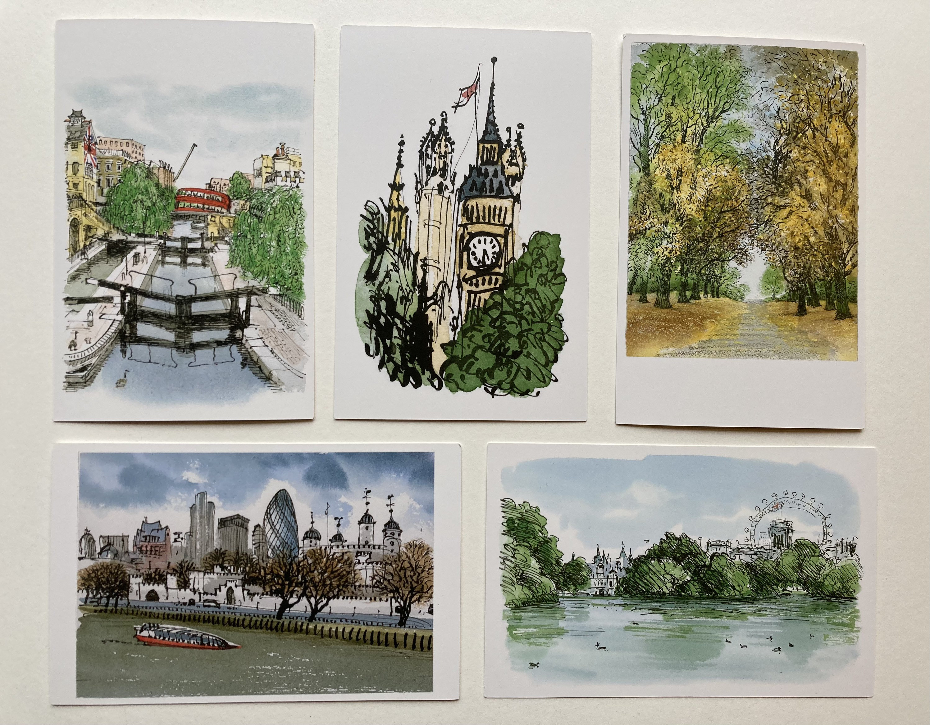 London Postcards: Iconic London Views and Scenes by David - Etsy UK