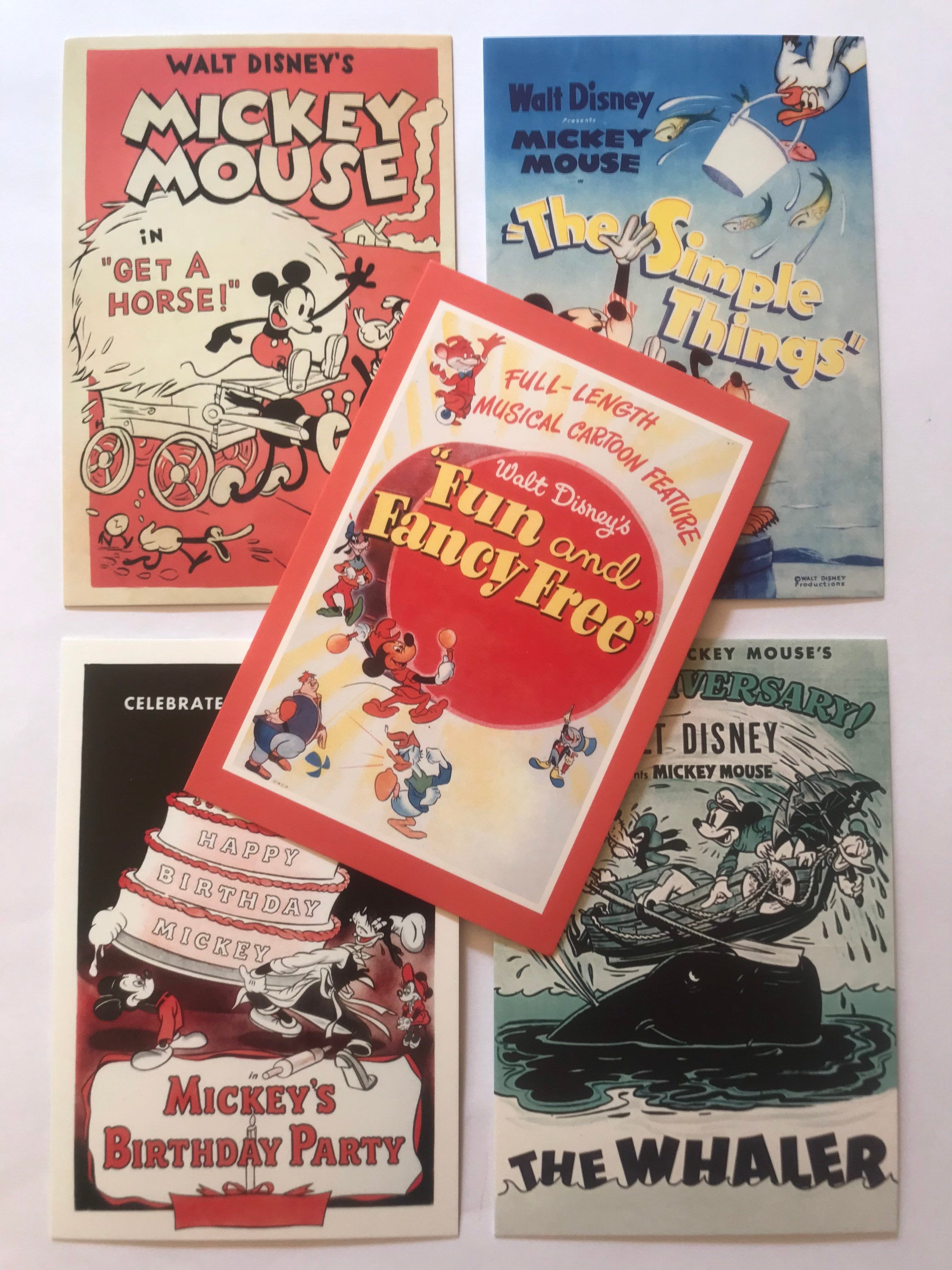 The Art of Disney Classic Movie Posters Postcards Set: Mickey Mouse ...