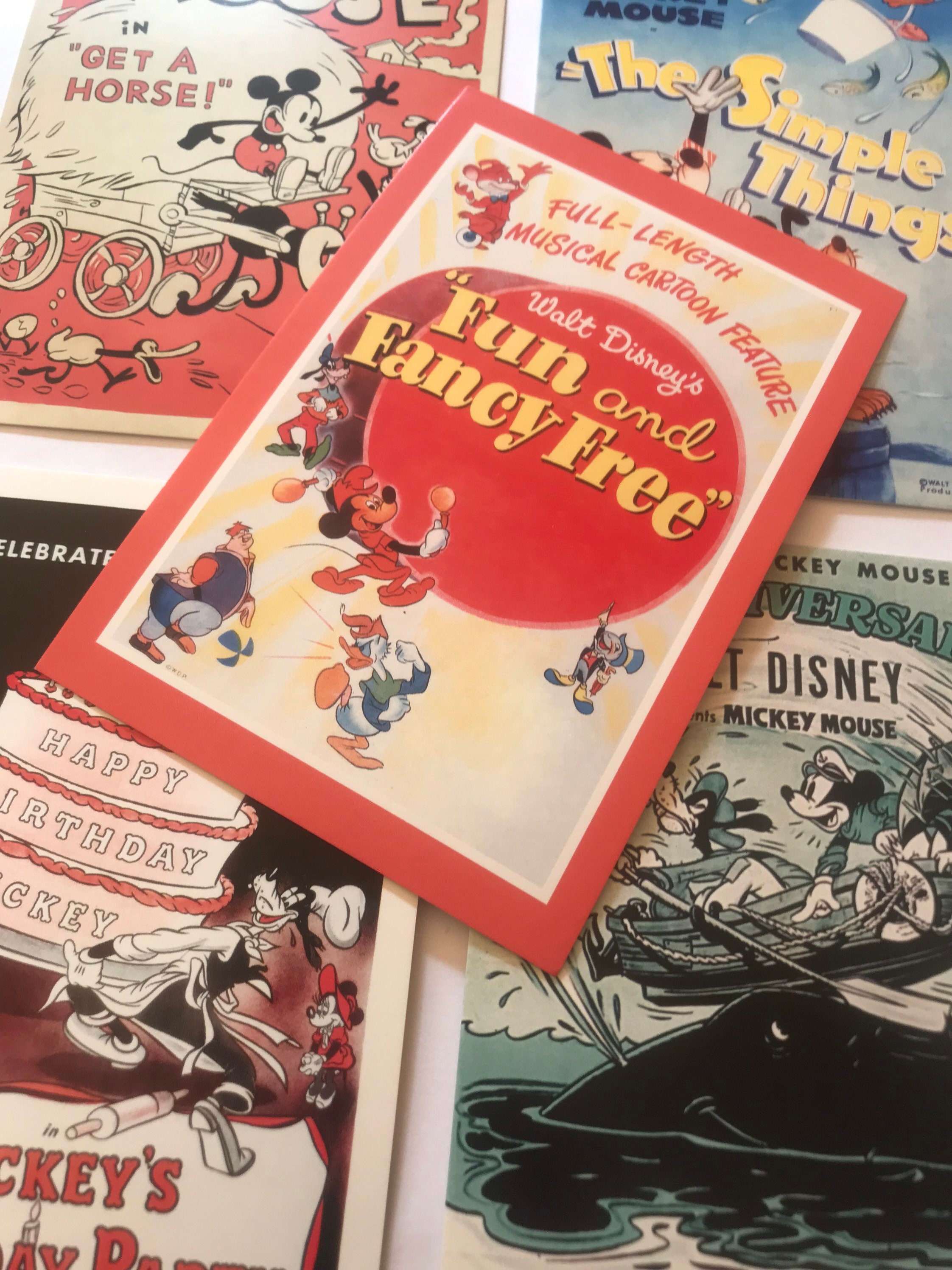 The Art of Disney Classic Movie Posters Postcards Set: Mickey Mouse ...
