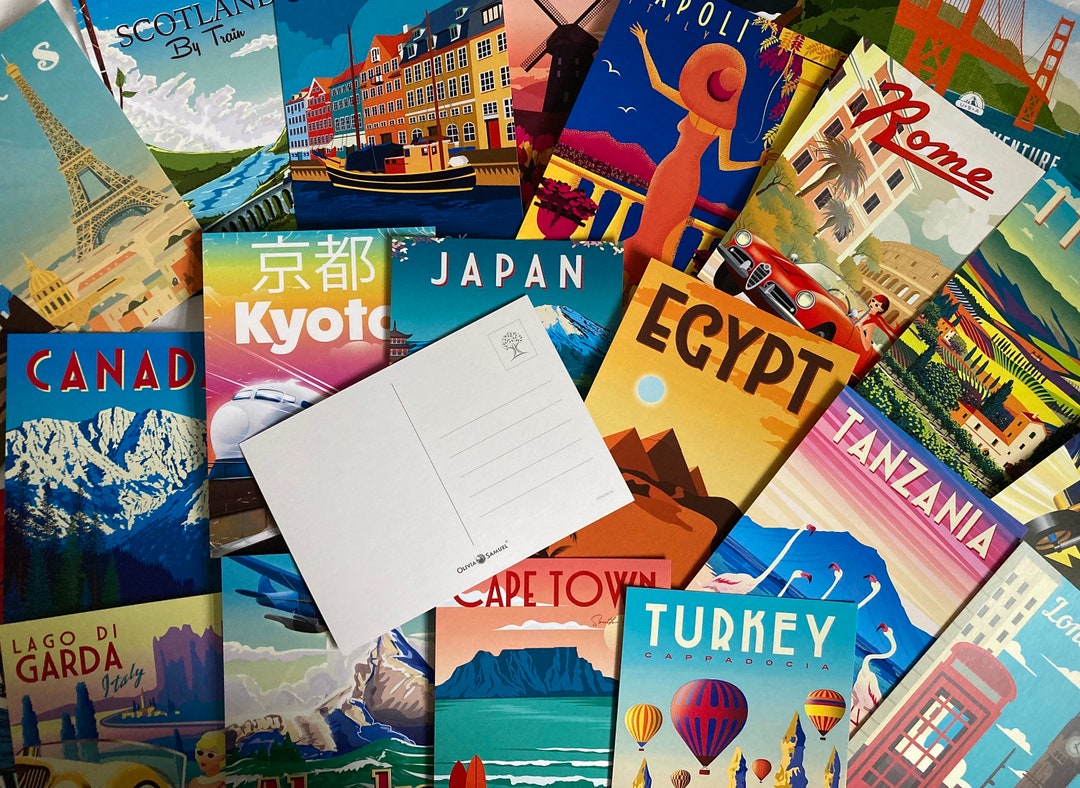 Retro Travel Postcards (1): Choose Your Own. Travel, Cities, Vacations ...