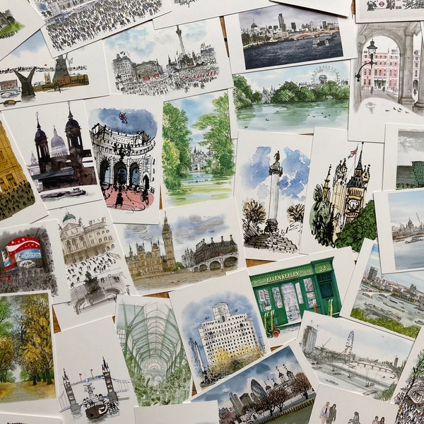 Postcard London - Etsy