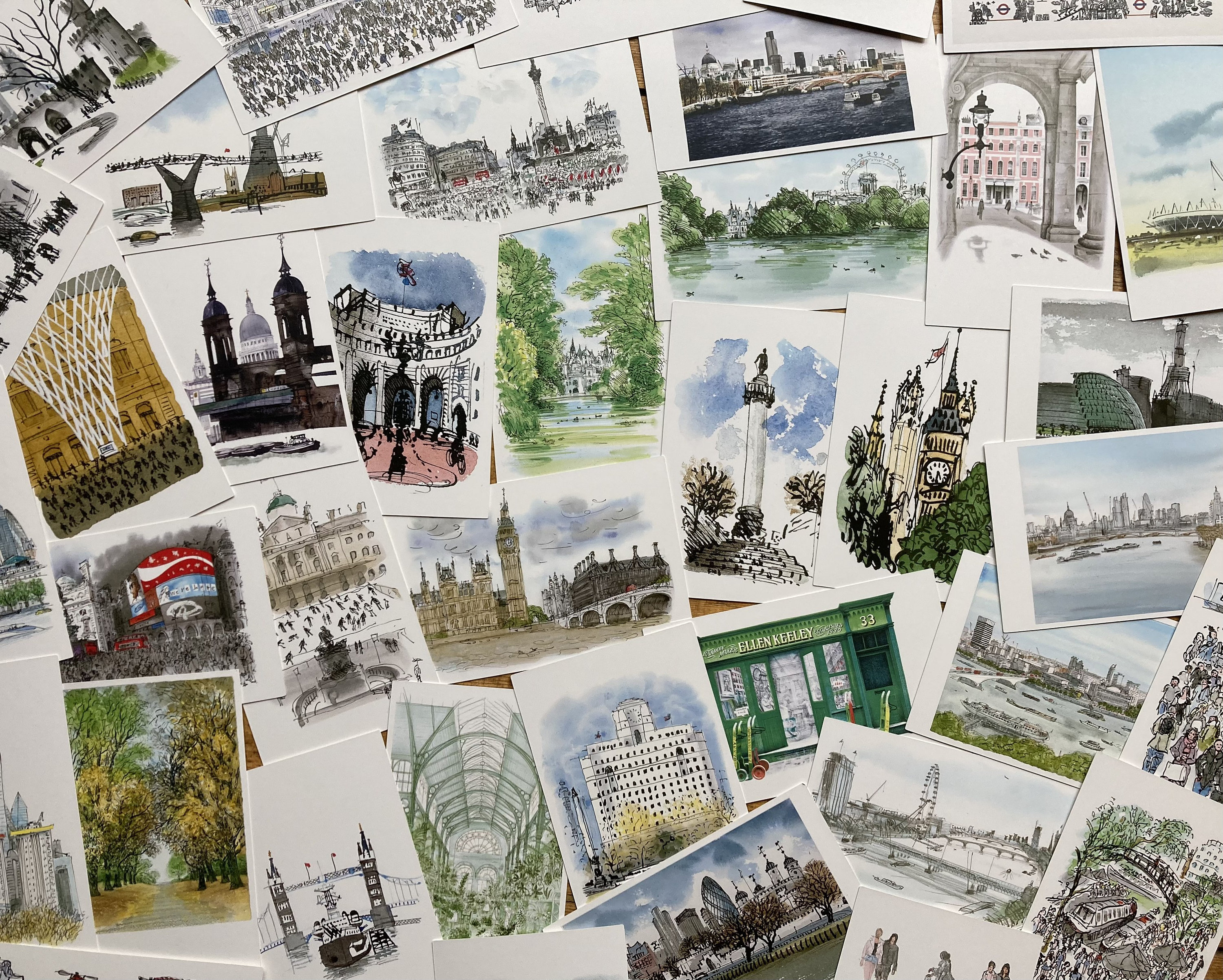 London Postcards: Iconic London Views and Scenes by David - Etsy UK