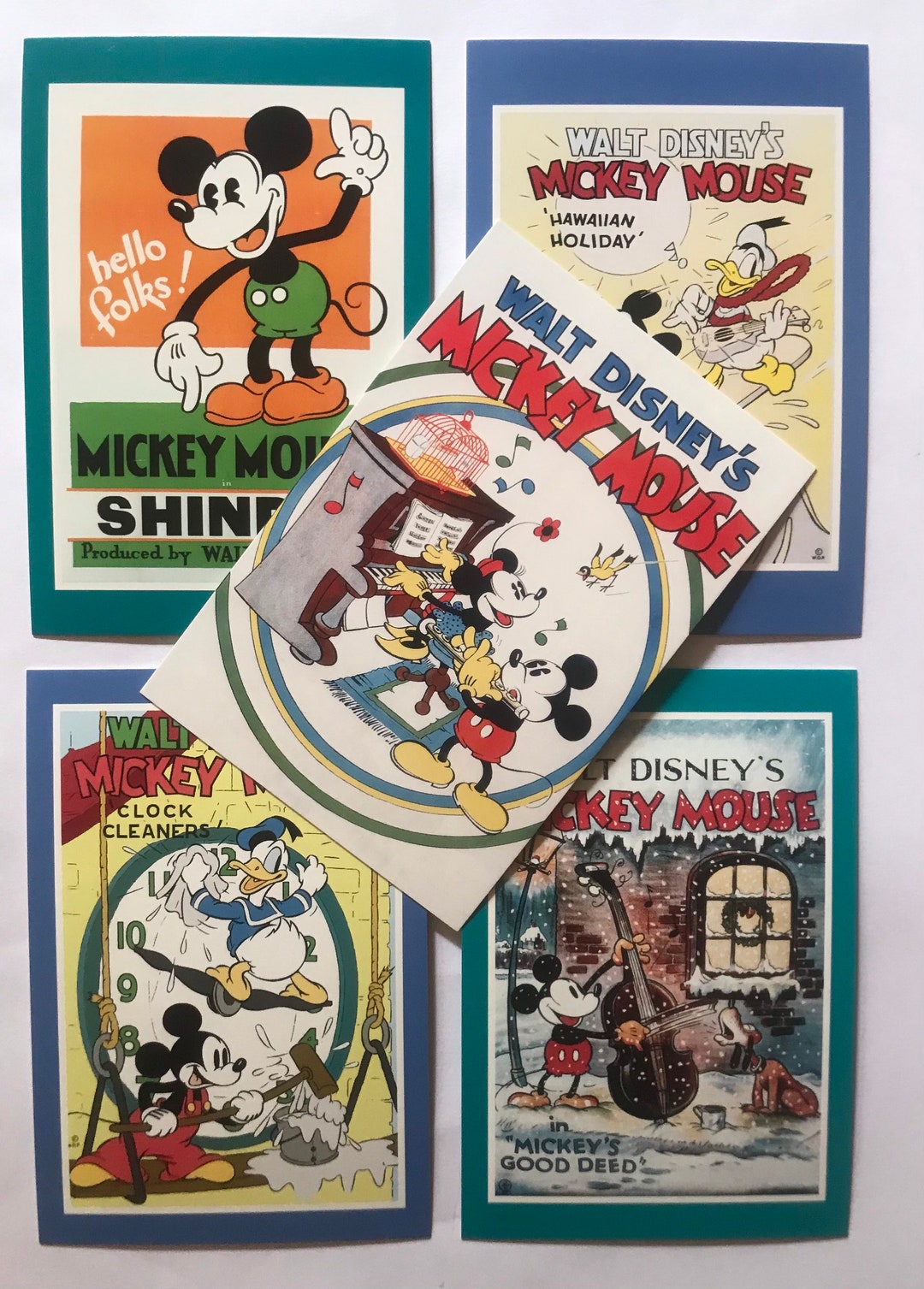 The Art of Disney Classic Movie Posters Postcards Set: Mickey Mouse ...