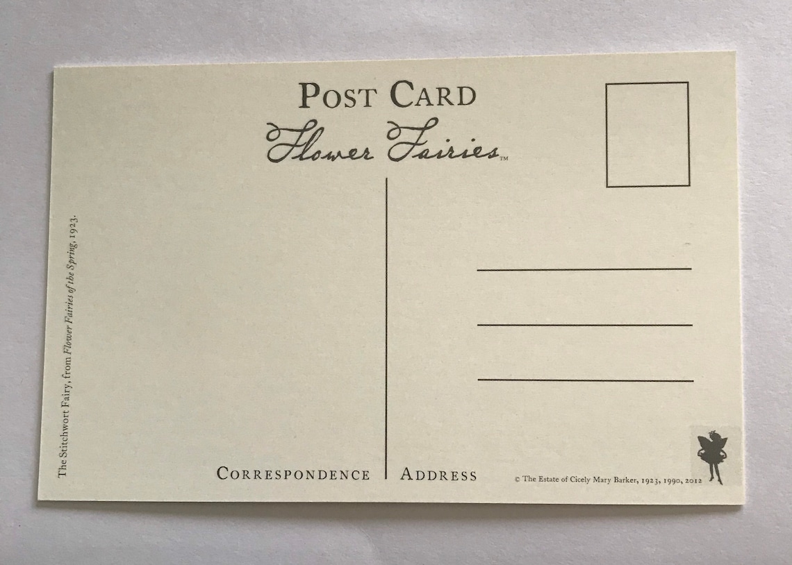 Set of 5 Flower Fairies Vintage Style Postcards: Flower | Etsy