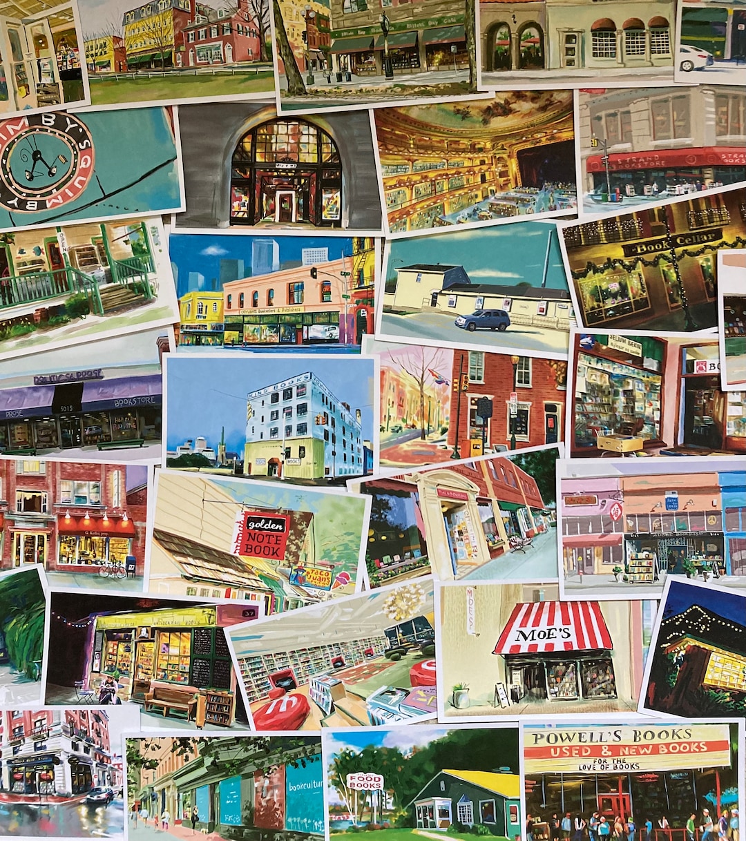 The World’s Greatest Bookstores Postcards / Prints - Lucky Dip! Set of ...
