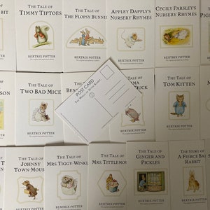 The Tales of Beatrix Potter Book Cover Postcard Set: LUCKY DIP! Peter ...