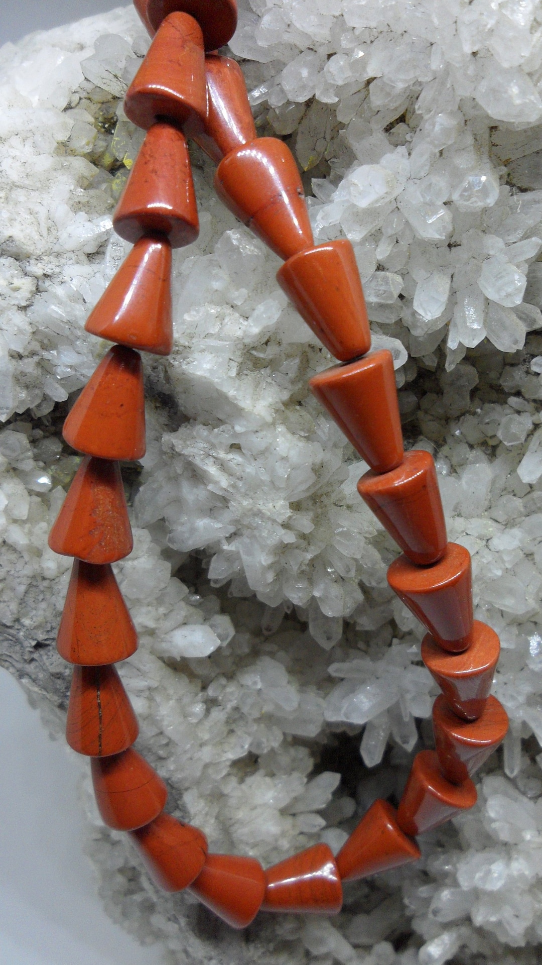 Red Jasper,cone Shape Bead, 10mm-15" Strand,43 Beads per Strand - Etsy