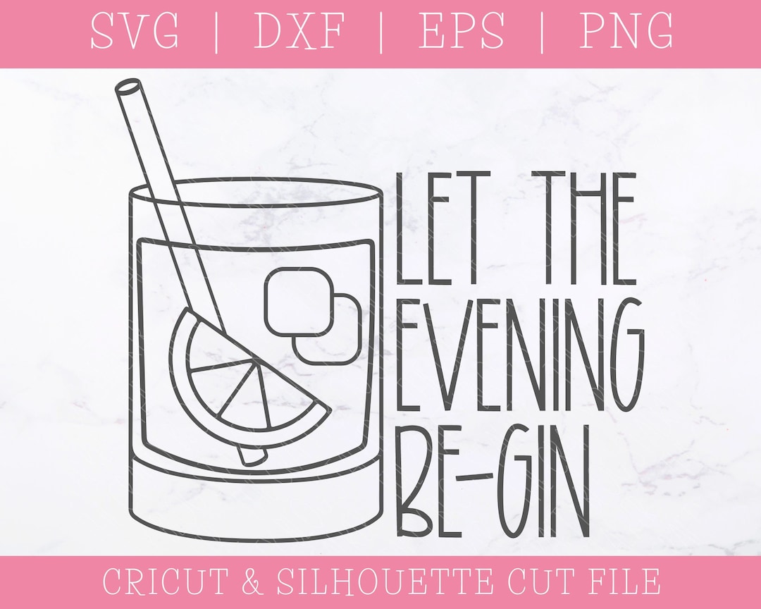 Gin SVG - Gin Glass SVG - SVG File for Cricut - Alcohol Svg - Funny Svg ...