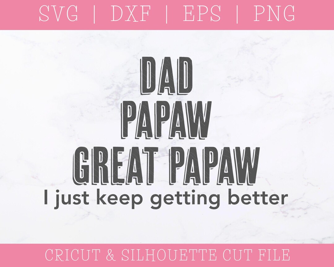Papaw SVG - Great Papaw SVG - Great Grandpa Gift - Fathers Day Gift ...
