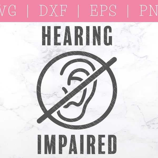 Hearing Impaired Svg - Etsy