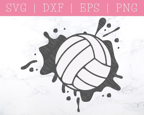Volleyball Splat SVG Volleyball SVG Sport SVG Sports Mom | Etsy