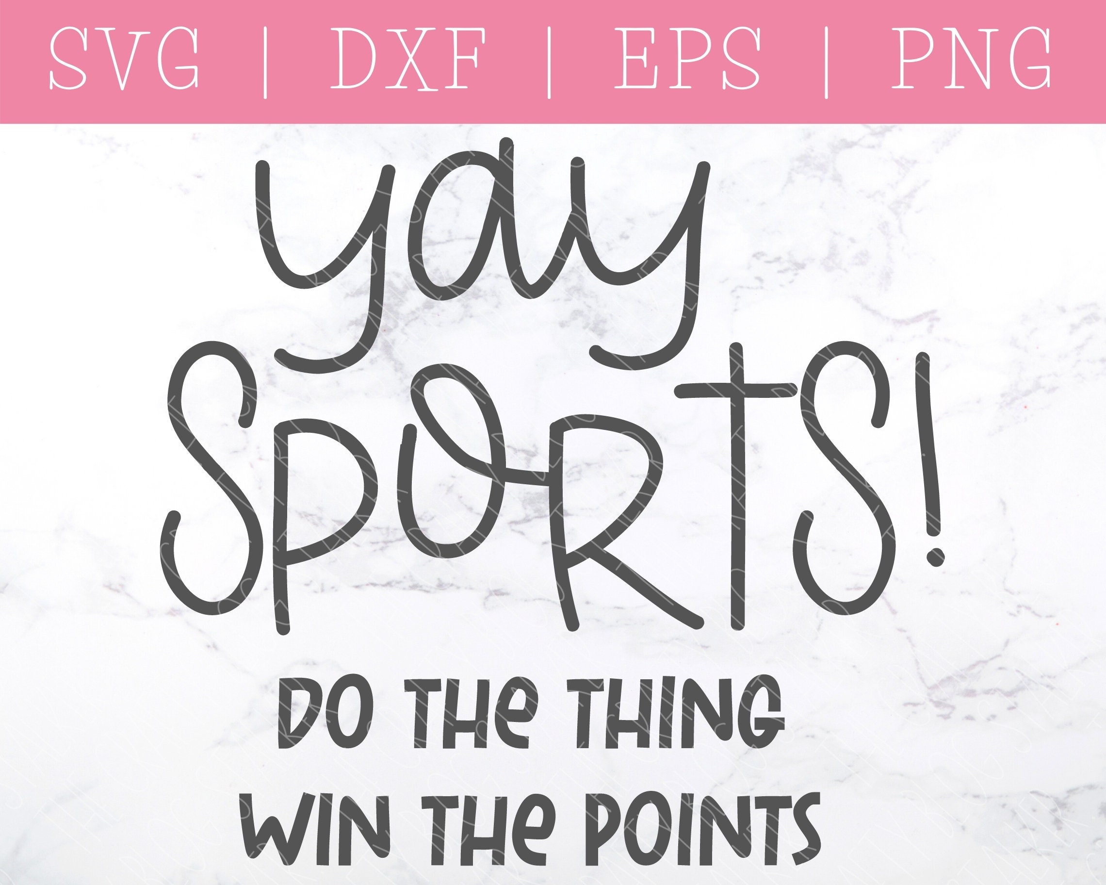 Yay Sports SVG Football SVG Basketball SVG Baseball Svg | Etsy