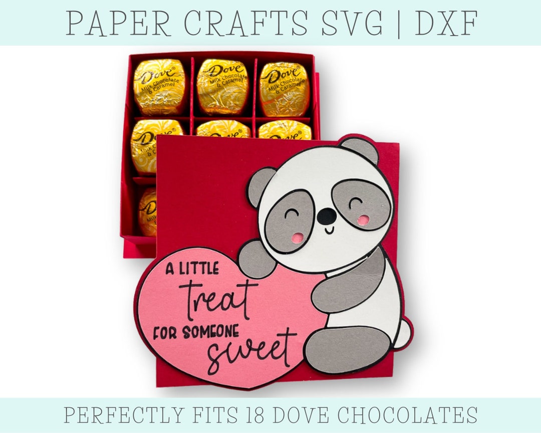 Chocolate Gift Box Template SVG, Chocolate Box Cut File, Candy Box ...