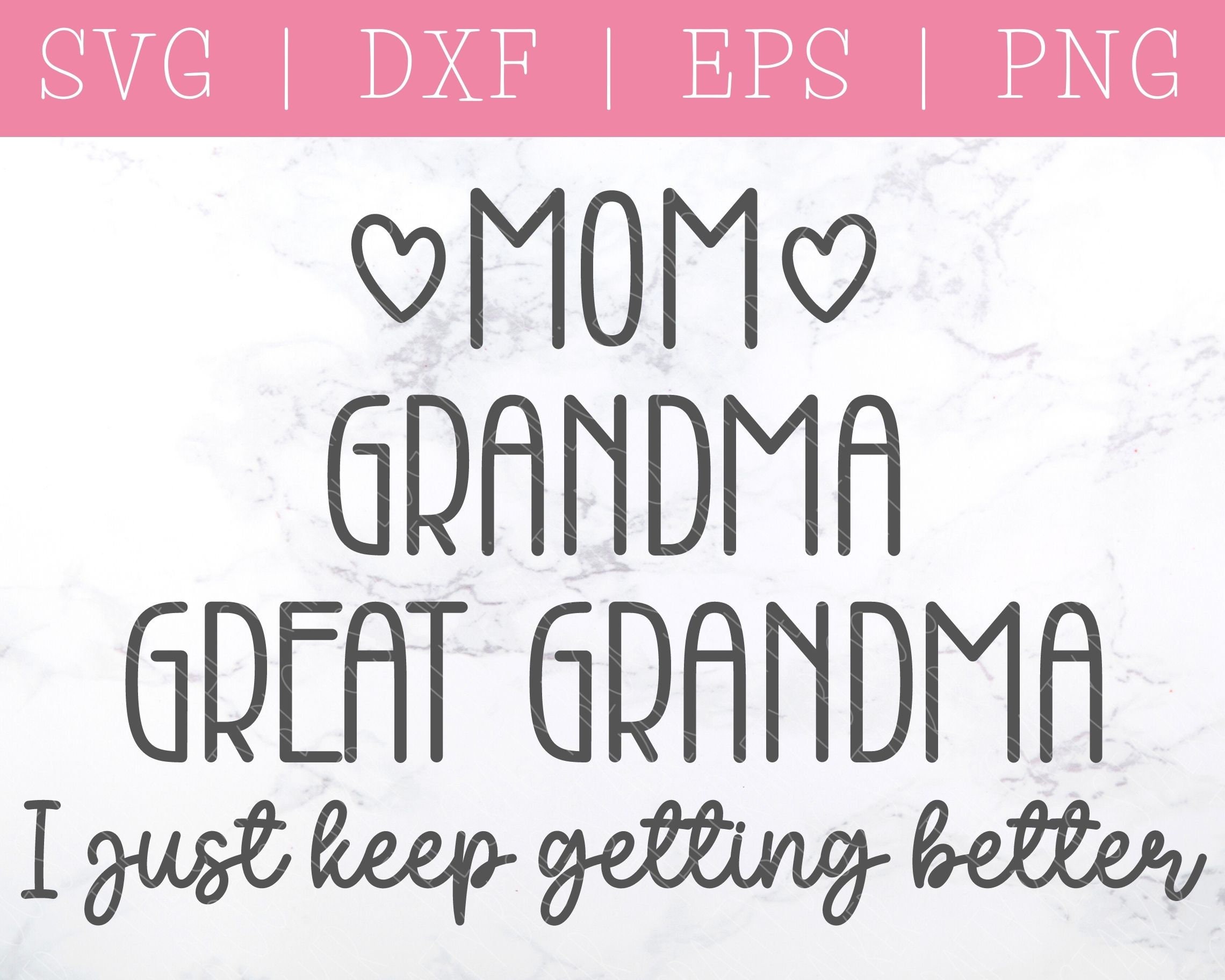 A Mothers Grandma Svg Etsy