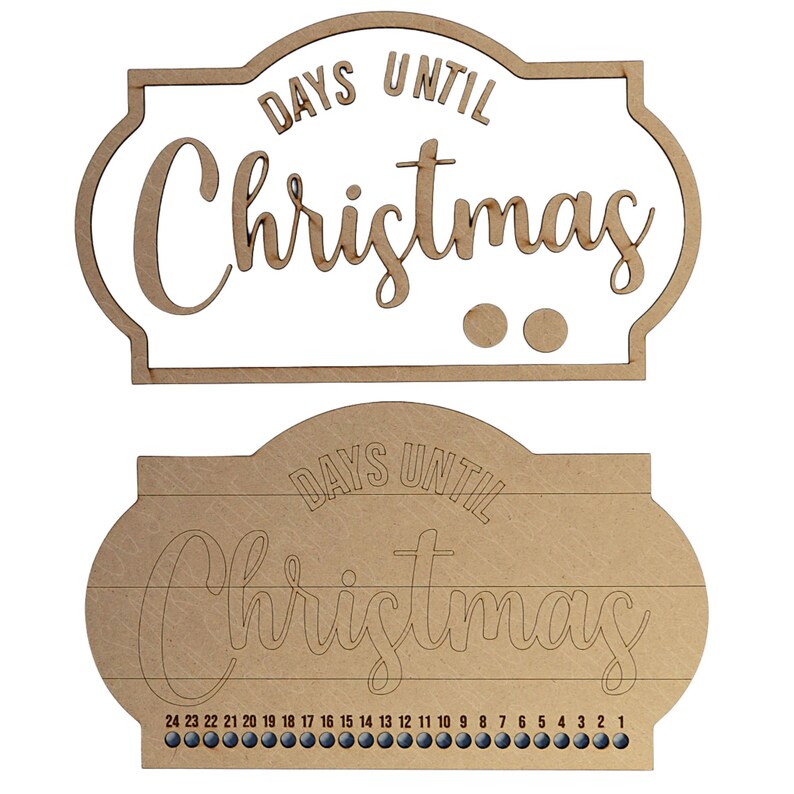 Candy Cane Christmas Countdown SVG: Laser Cut File (digital Download ...