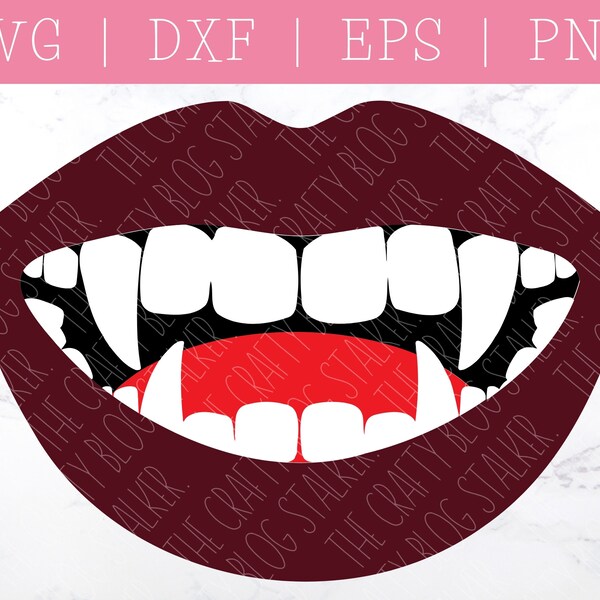 Vampire Teeth Svg - Etsy