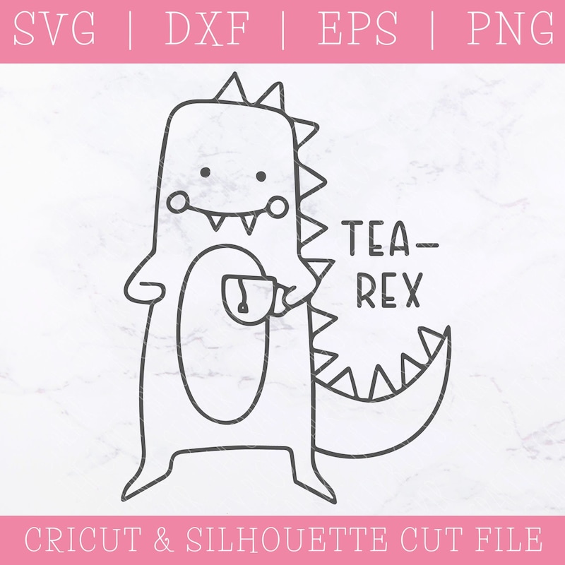 Tea Rex - Etsy