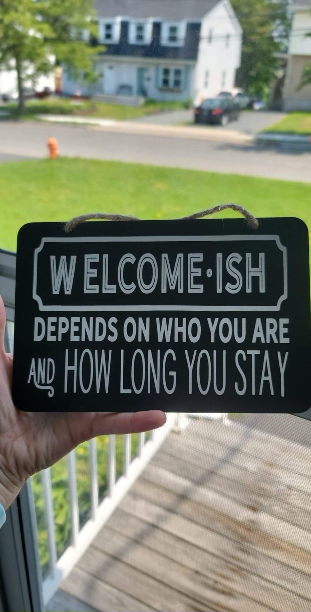 Welcome Ish Sign - Etsy