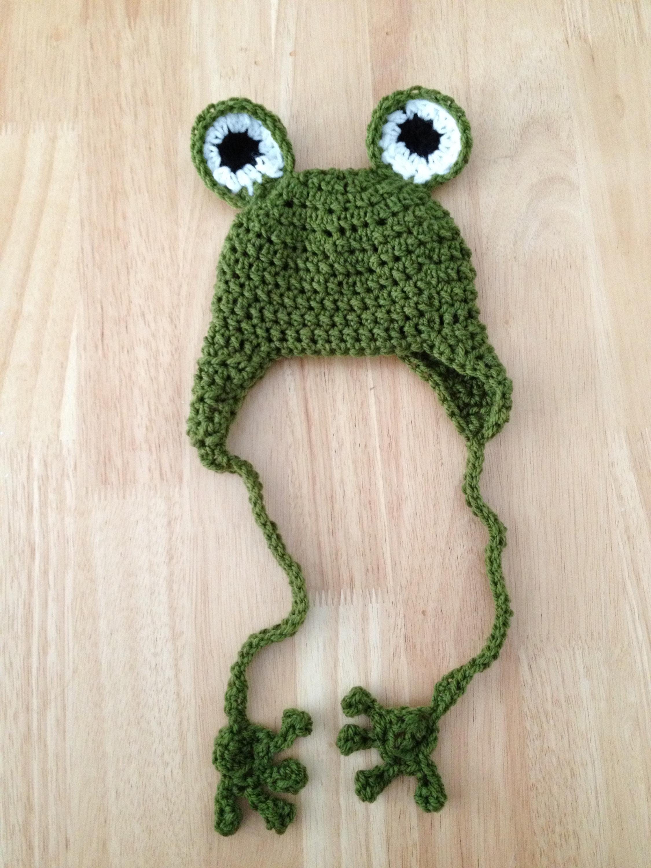 Frog Hat Any Size Baby-adult - Etsy