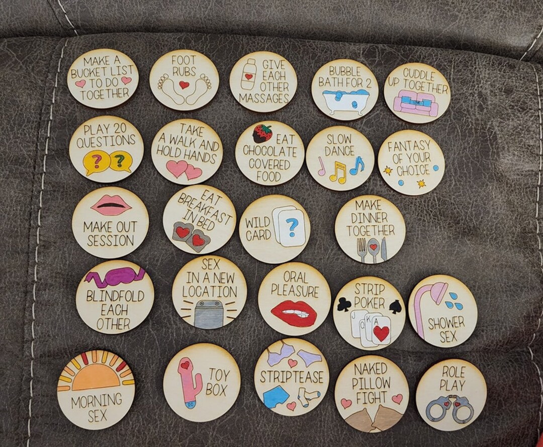 SALE 24 Valentine's Day Tokens, Naughty and Nice Couples Gift FREE ...