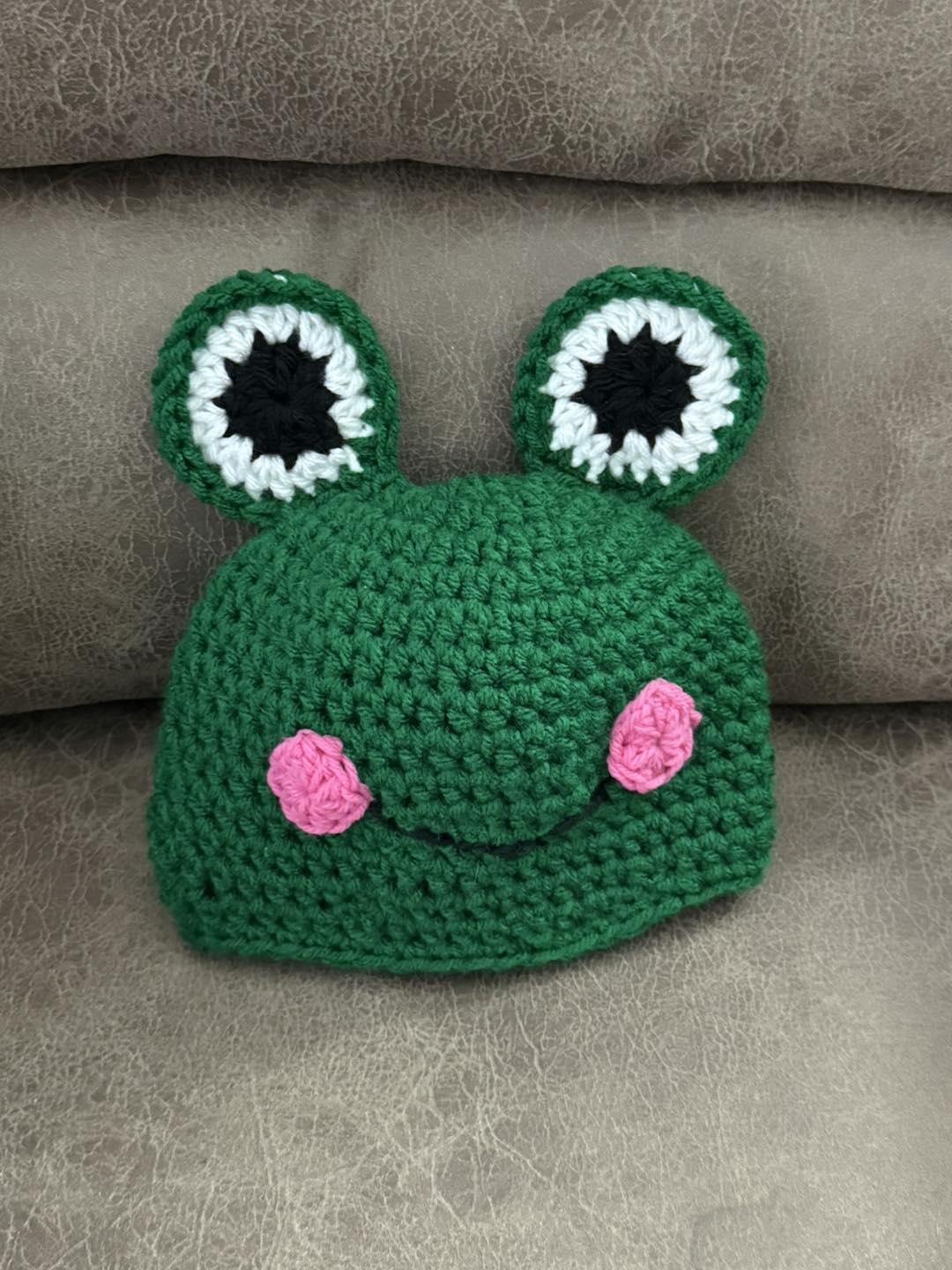 Frog Hat Any Size Baby-adult - Etsy