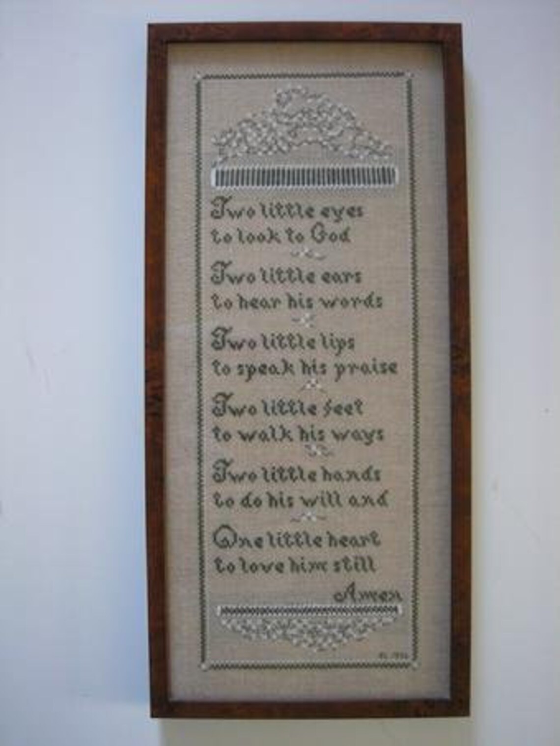 Cross Stitch Pattern Childs Prayer Bobbi Leiphart Design Digital PDF ...