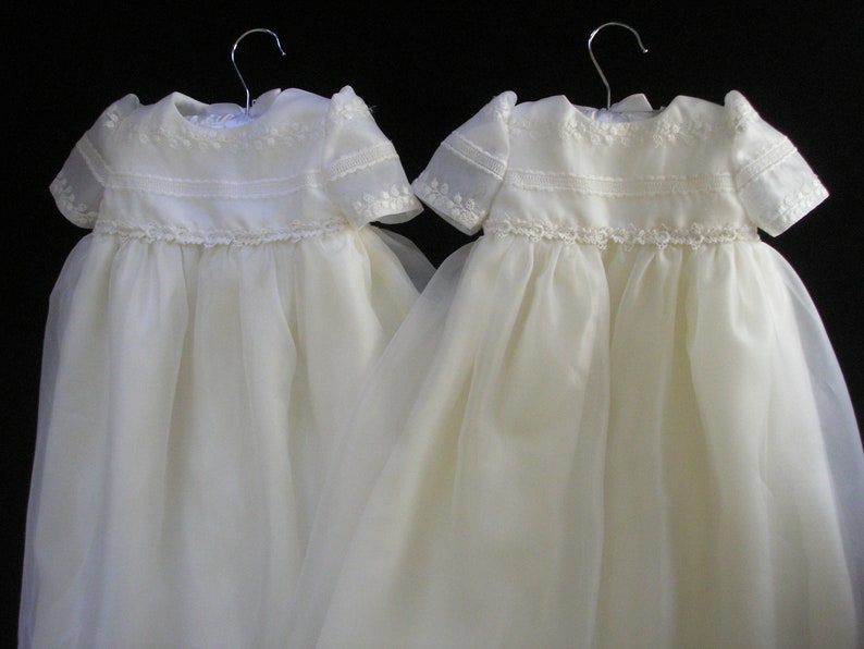 Twins Gender Neutral Christening Gowns From Your Wedding Dress | Etsy