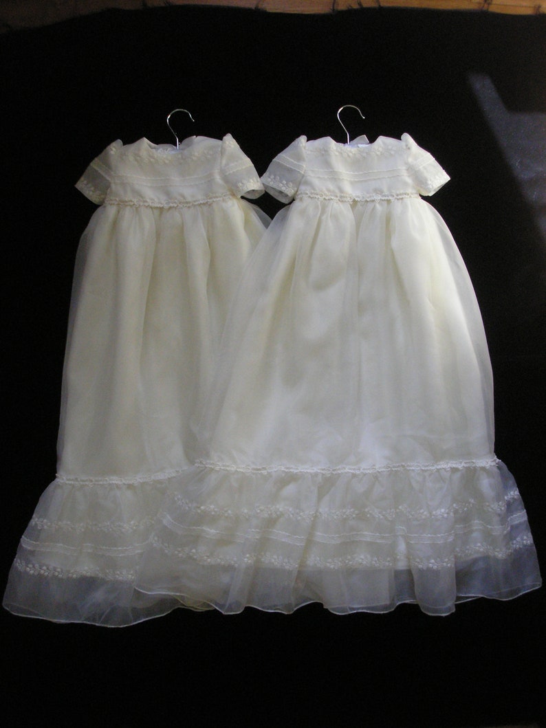 Twins Gender Neutral Christening Gowns From Your Wedding Dress | Etsy