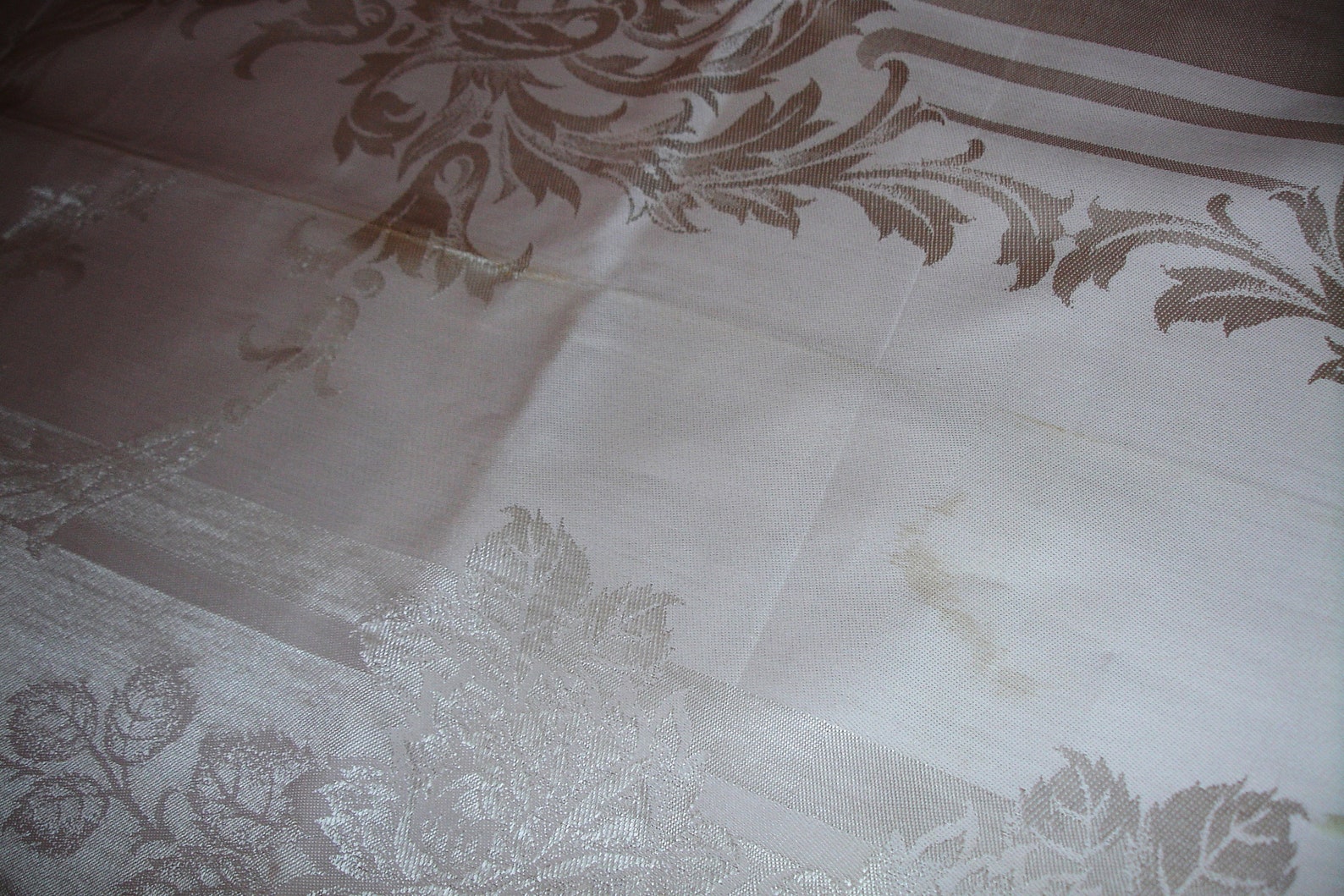 Damask Tablecover Damask Tablecloth Store Stock Vintage | Etsy