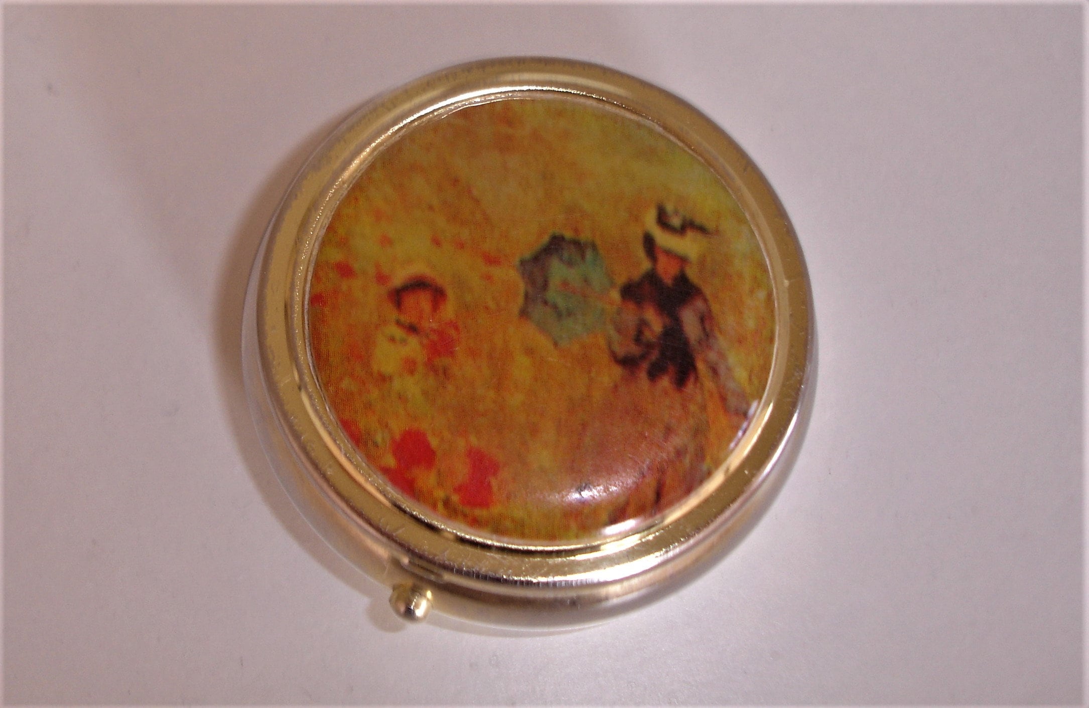 Pill box round pill box gift for mom gift for her gift for | Etsy