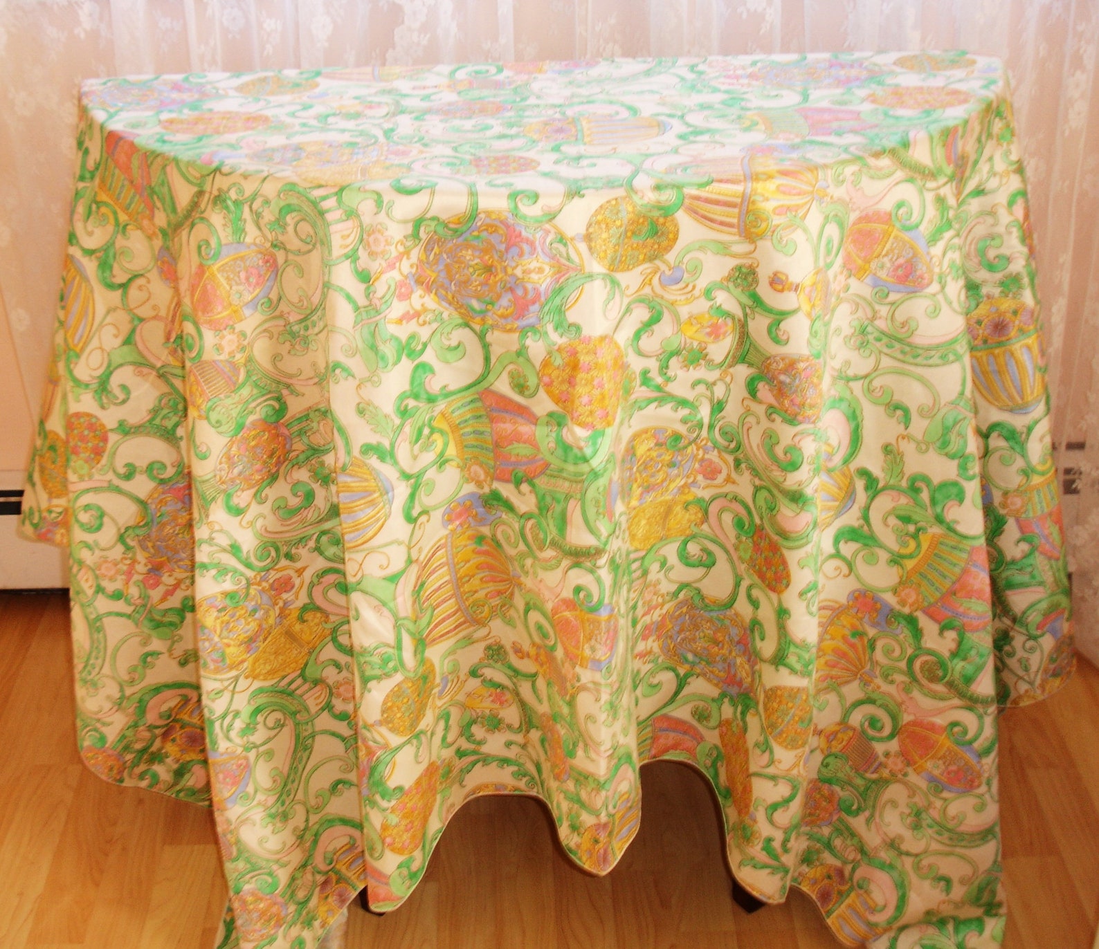 Easter Tablecloth Easter Linens Oblong Vintage Easter - Etsy