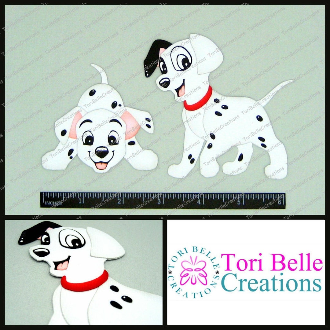 101 Dalmatians: Handmade Paper Piecing Die Cut, Scrapbook Page ...