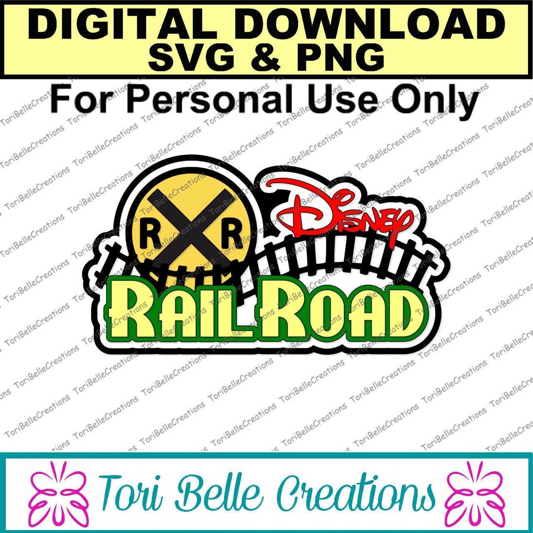 Railroad Title: Layered SVG Cut File for Scrapbooking (digital Download ...