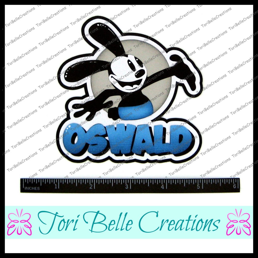 Oswald Scrapbook Title: Handmade Paper Piecing Die Cut, Scrapbook Page ...