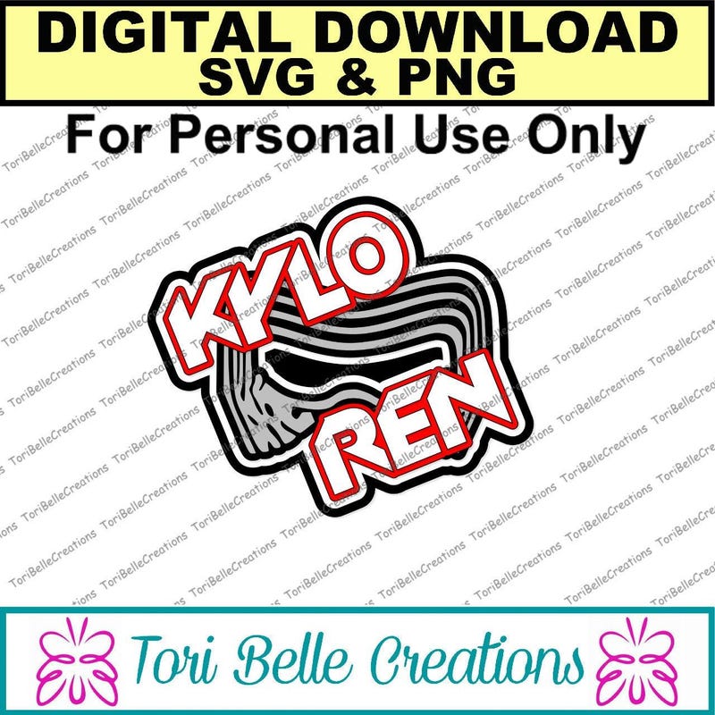 Kylo Ren Silhouette - Etsy
