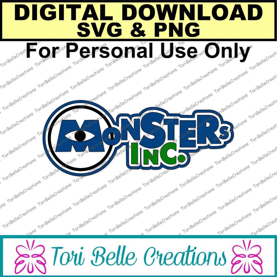 Monsters Inc.title: Layered SVG Cut File for Scrapbooking (digital ...