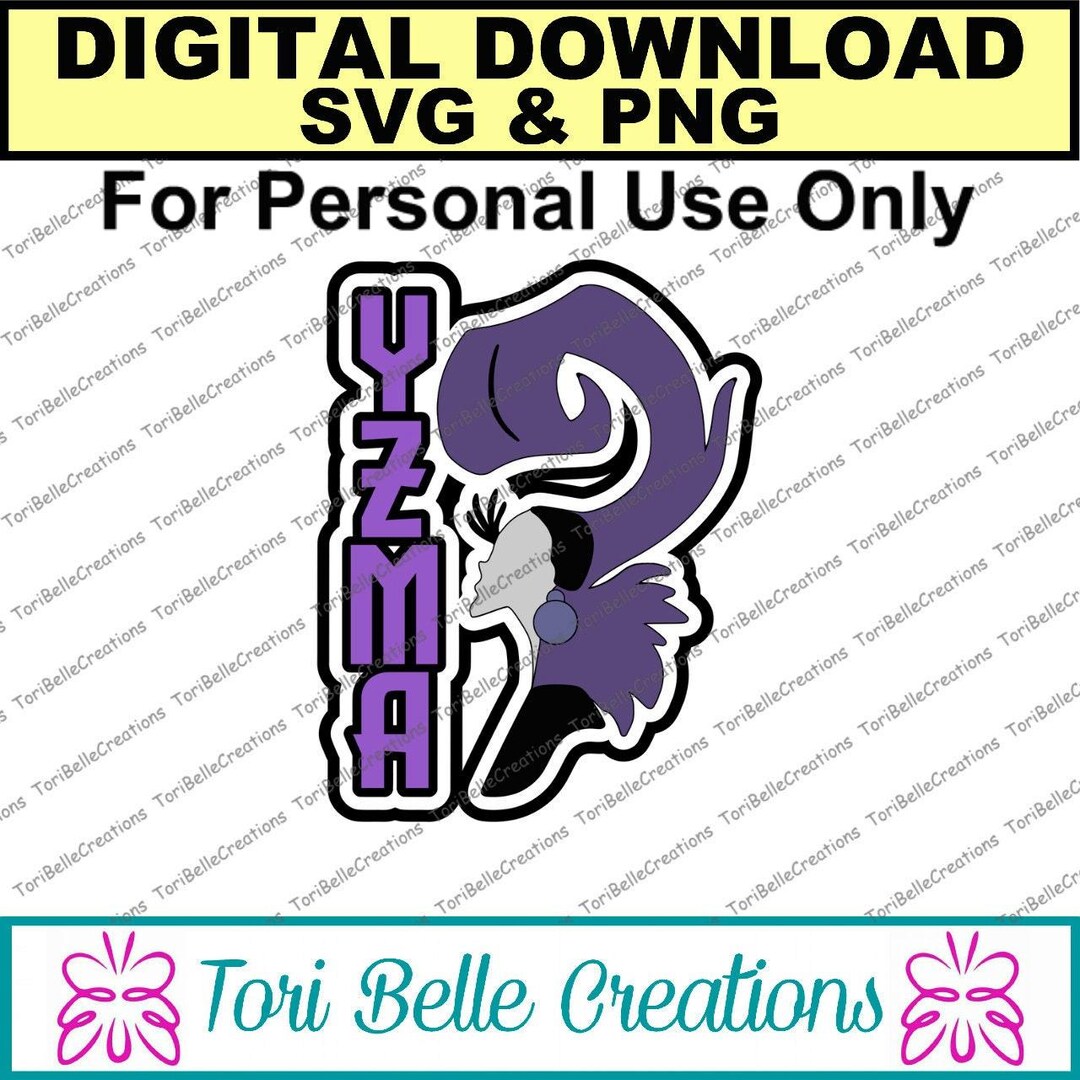 Yzma Title: Layered SVG Cut File for Scrapbooking (digital Download ...