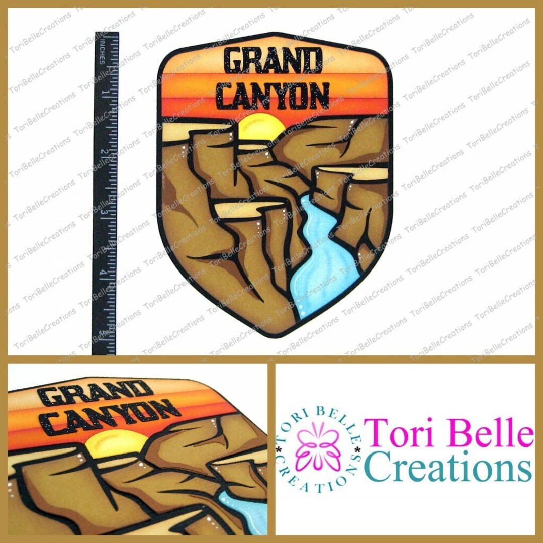 Grand Canyon Scrapbook Title: Handmade Paper Piecing Die Cut, Scrapbook ...