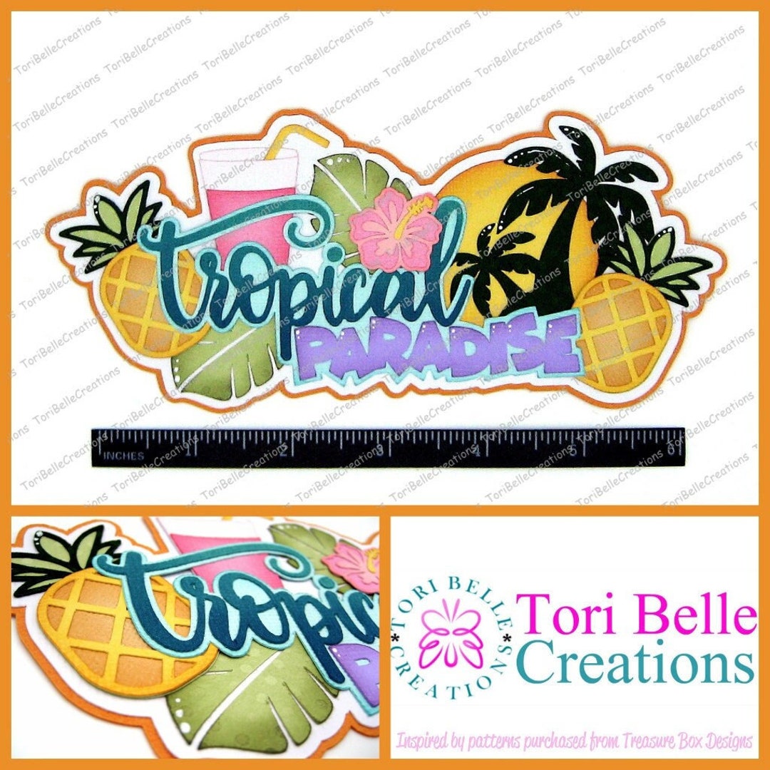 Scrapbook Pages Die Cut Paper Piecing Premade Scrapbooking ...