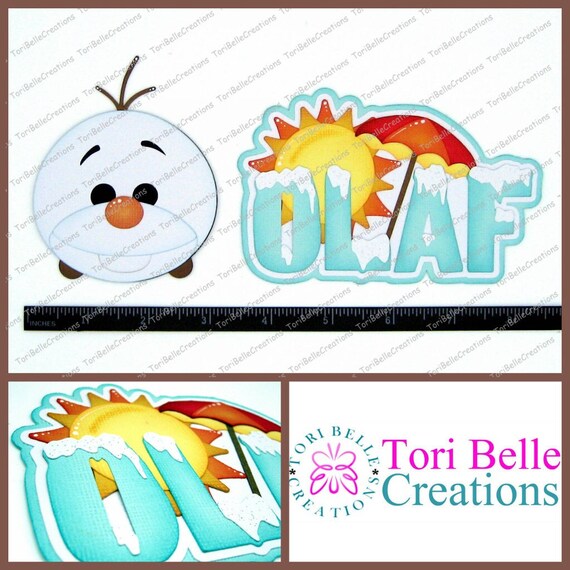 Paper Piece for Scrapbook Pages Paper Die CutDisney Meeting Olaf ssgt ...