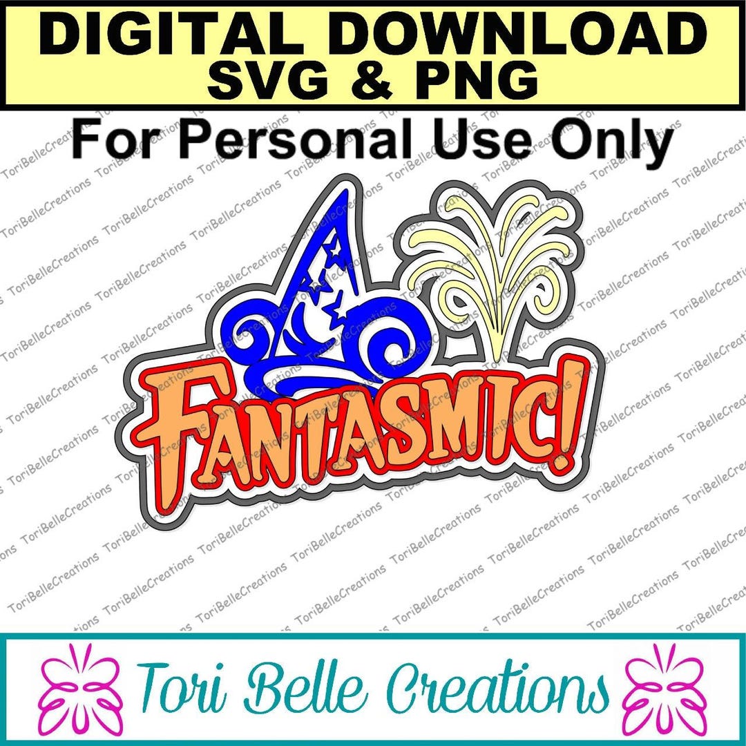 Fantasmic Title: Layered SVG Cut File for Scrapbooking (digital ...