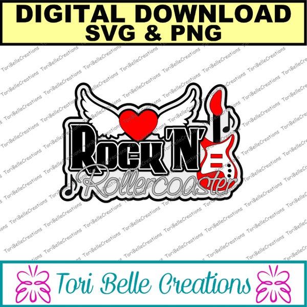 Rock N Roller Coaster Svg - Etsy