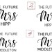 The Future Mrs Customizable Vinyl Decal/sticker for | Etsy