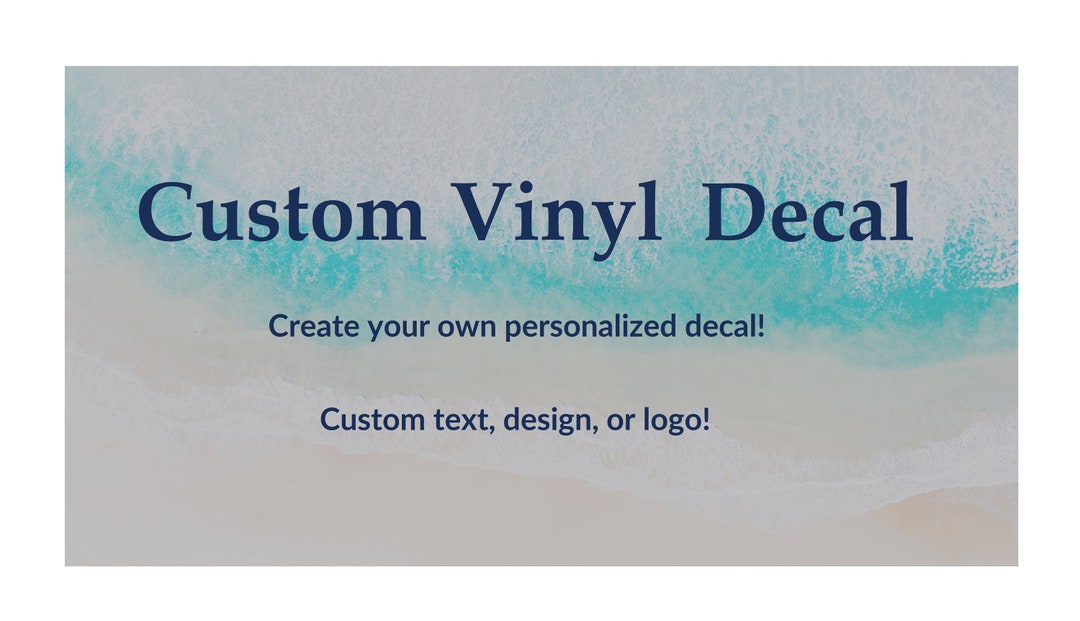 Custom Personalized Vinyl Decal/sticker for Car/laptop/home - Words ...