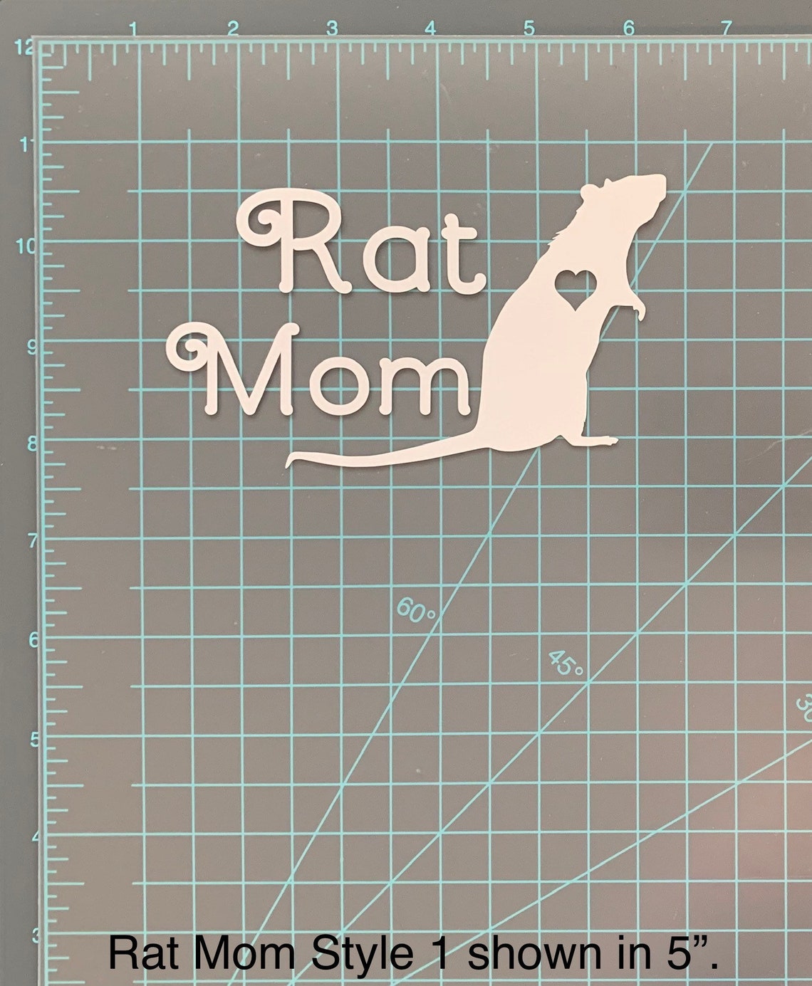 Rat Mom/rat Dad W/heart Vinyl Decal/sticker for Car/laptop/tumbler - Etsy